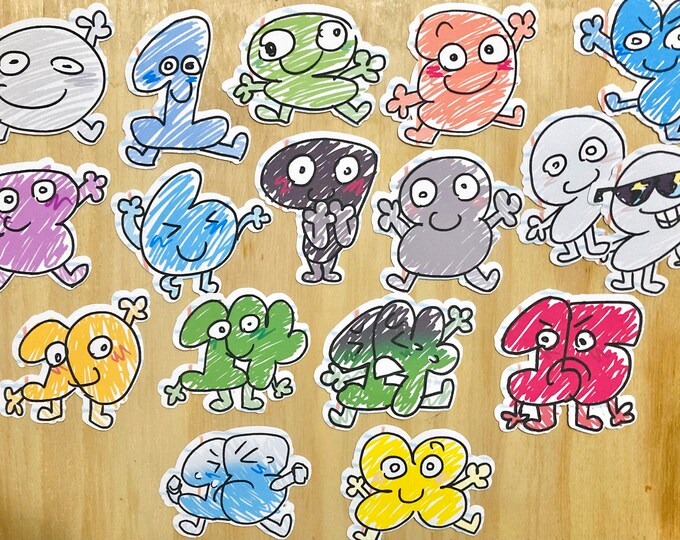 ALGEBRALIEN DOODLE STICKERS - Etsy