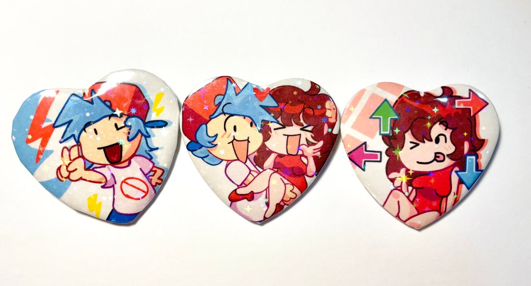FNF HEART PINS - Etsy