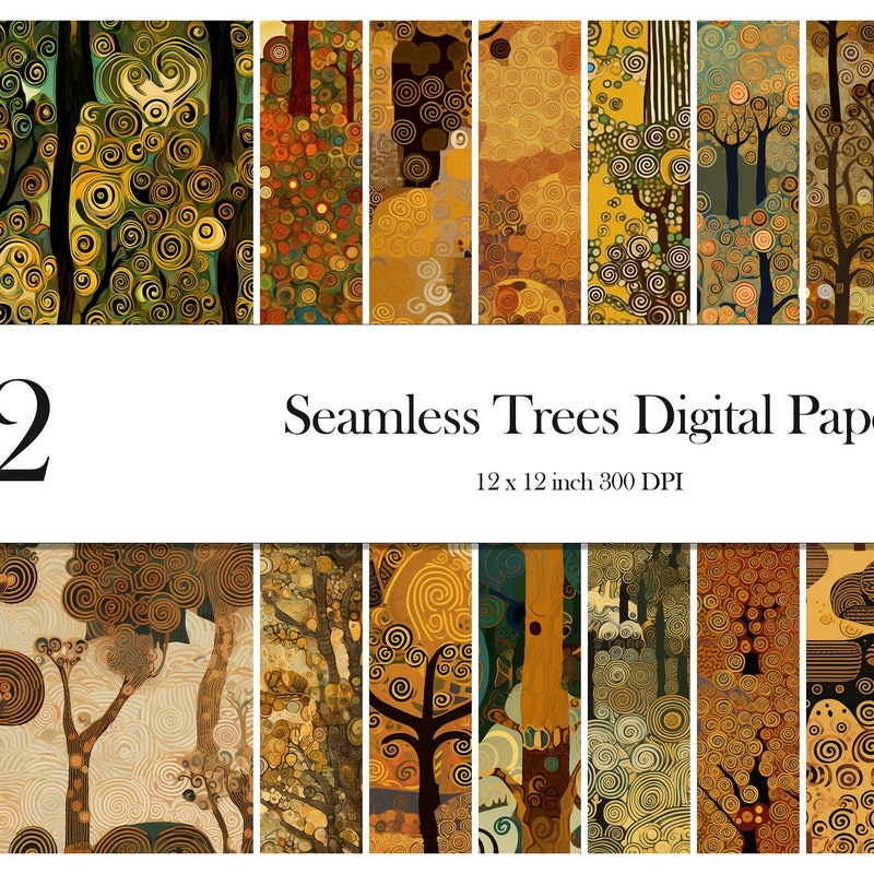 Tree Scrapbook Paper - Etsy