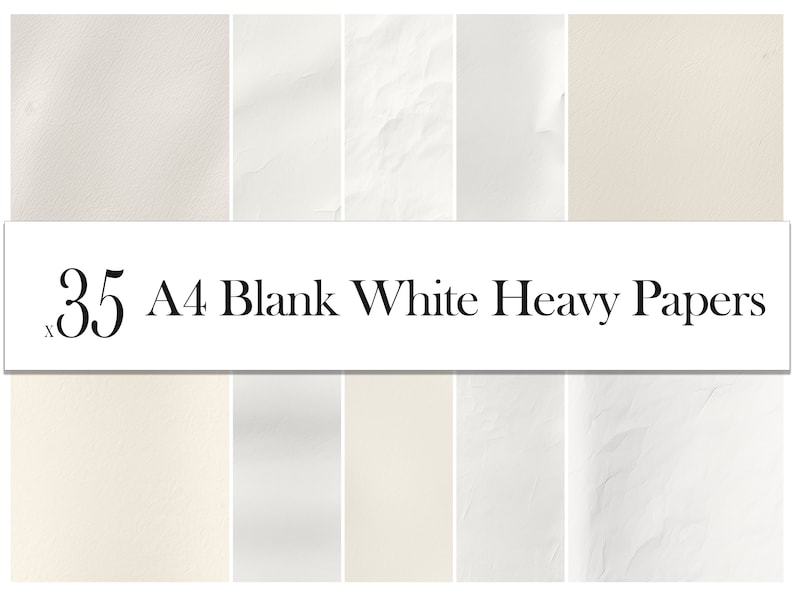 Blank White Heavy Paper A4 Size Watercolor White Papers - Etsy