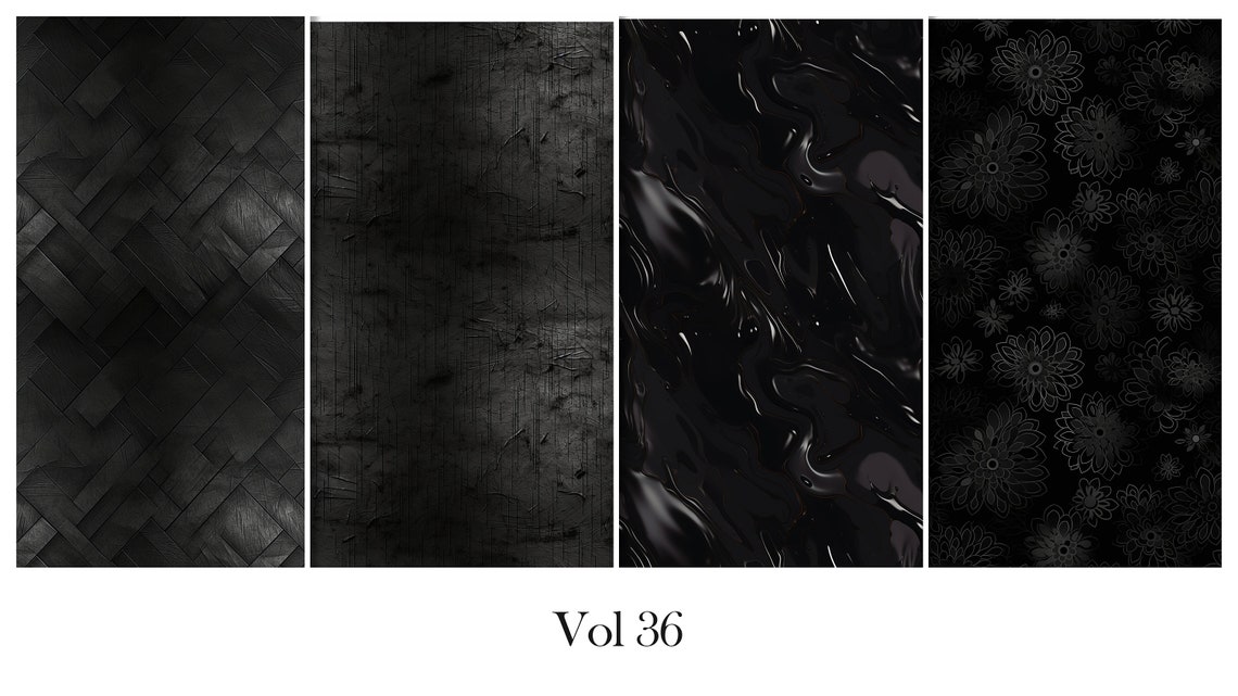 Black Background Seamless Digital Papers Luxury and Stylized Black ...