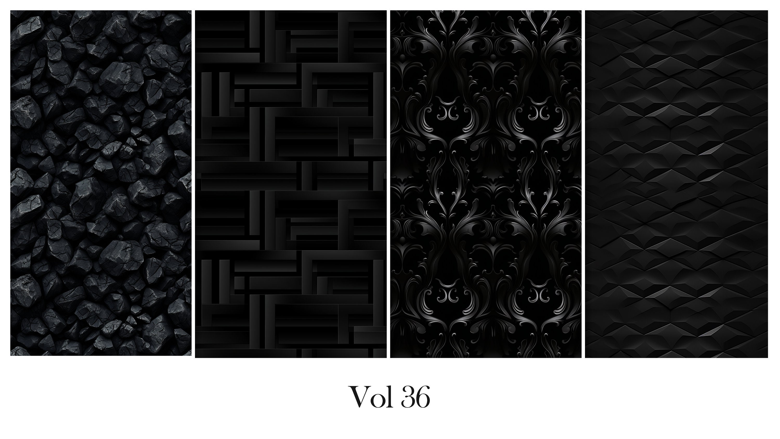 Black Background Seamless Digital Papers Luxury and Stylized Black ...
