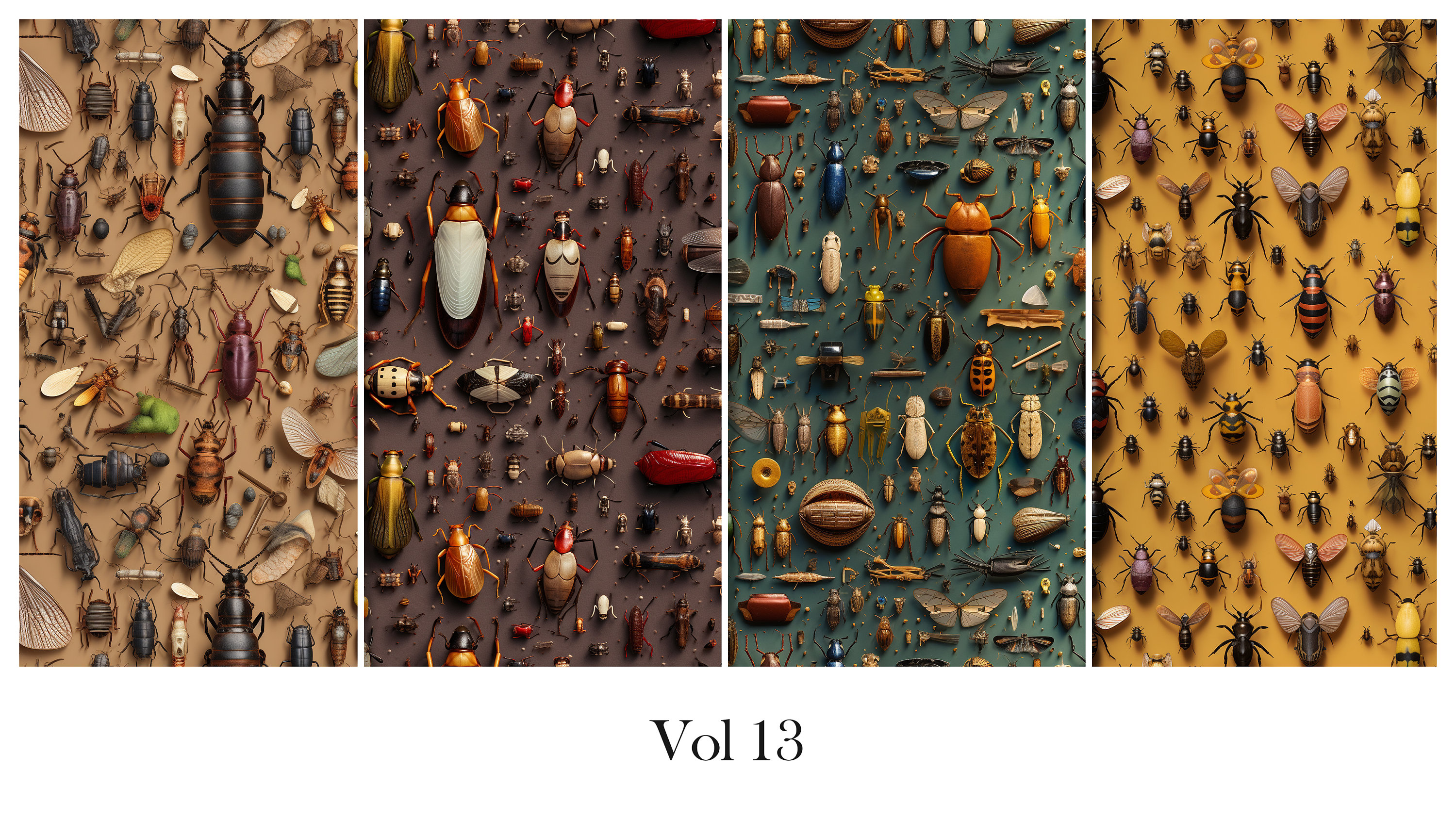 Bug and Insect Digital Papers Seamless Printable Paper Scrapbook Ai ...