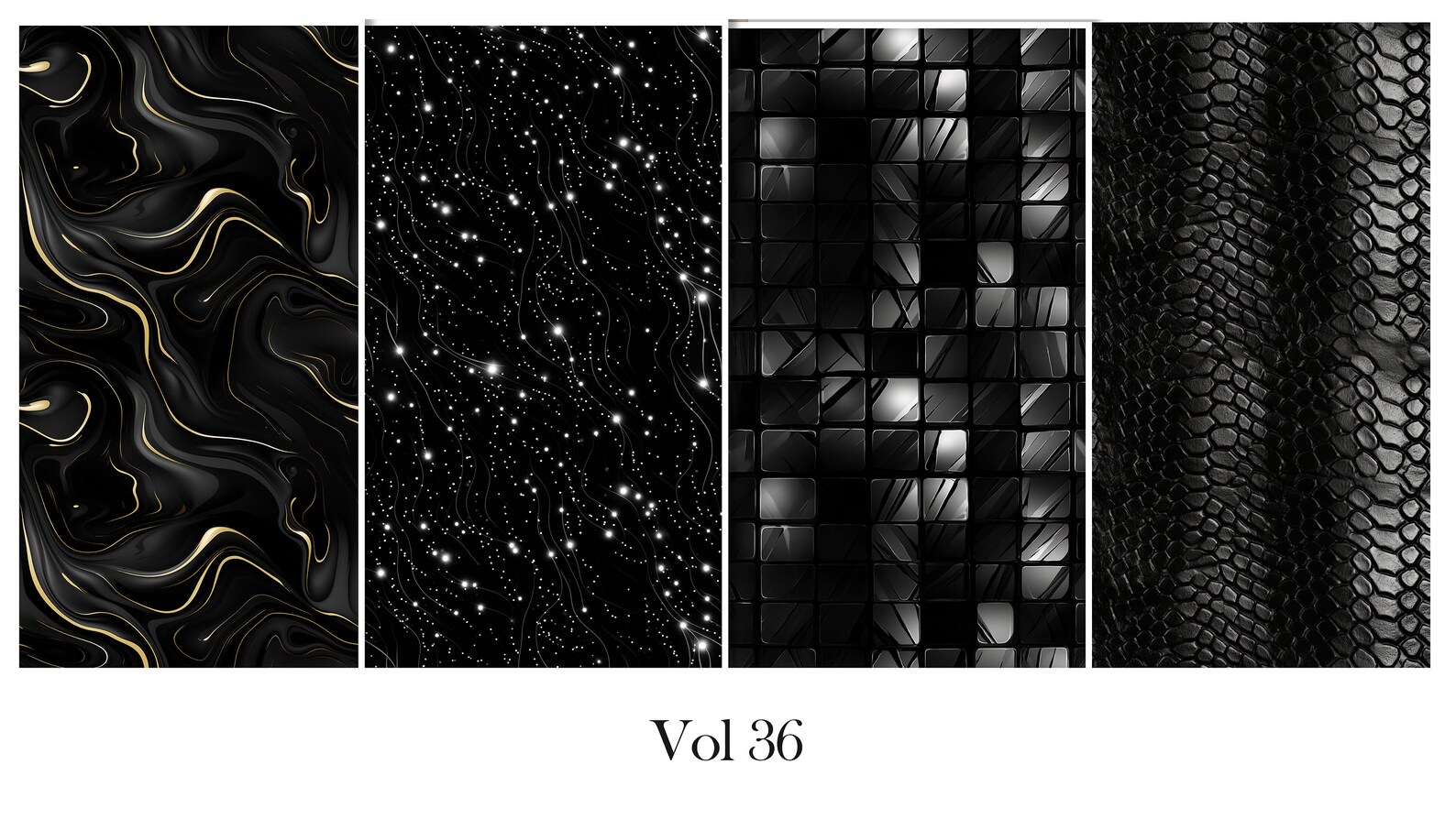 Black Background Seamless Digital Papers Luxury and Stylized Black ...