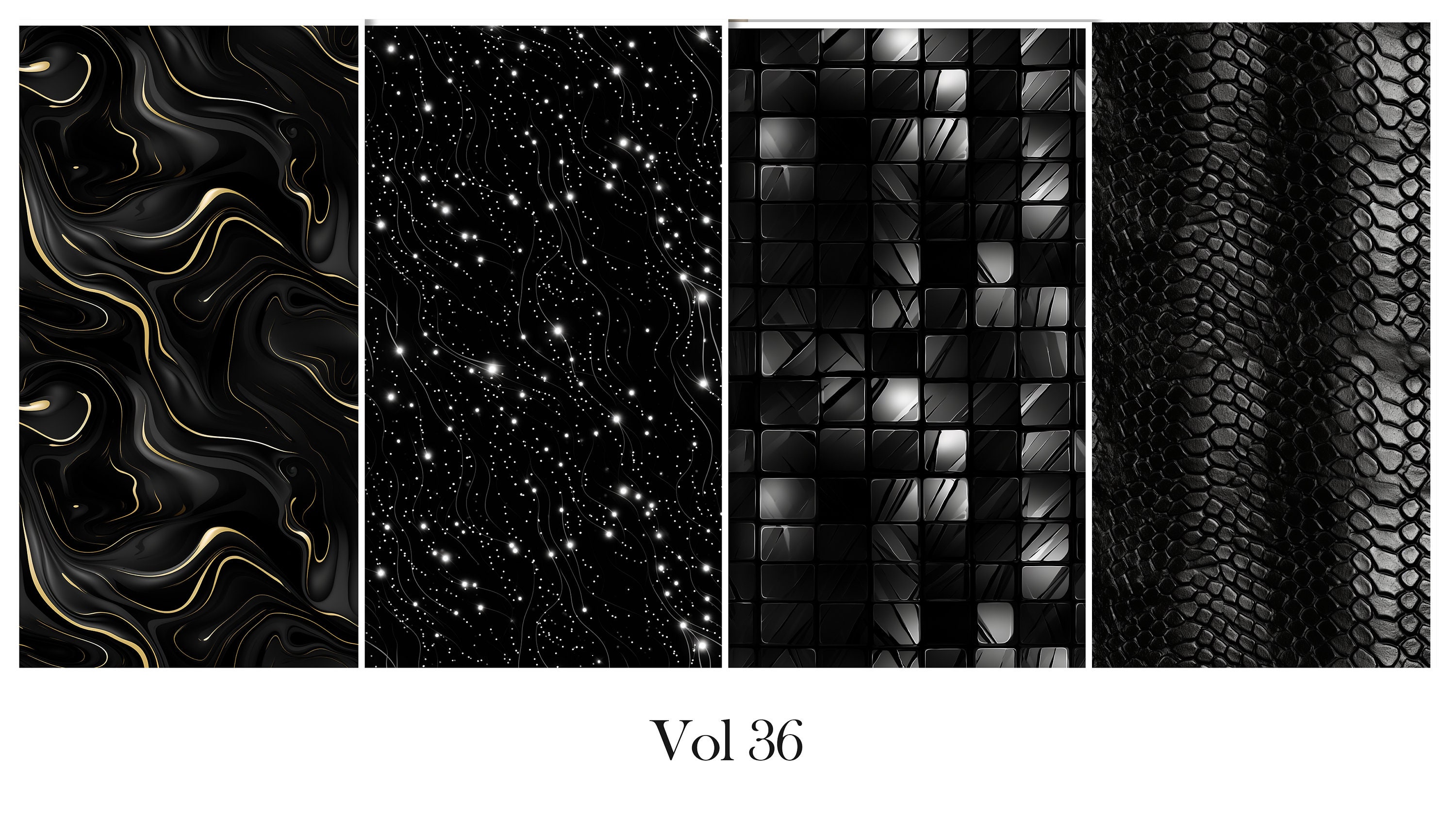 Black Background Seamless Digital Papers Luxury and Stylized Black ...