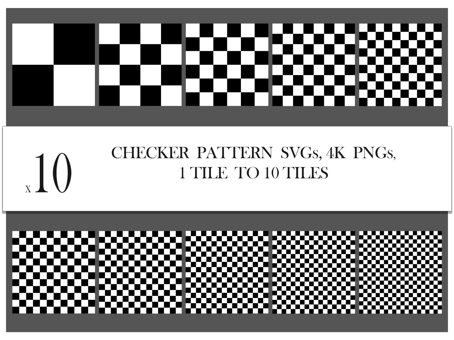 Checker Pattern SVG, Checker Pattern PNG, Checkerboard, Seamless ...