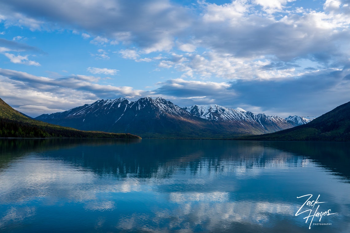 Tranquil Dawn at Kenai Lake | Kenai Lake, Alaska | Premium Prints ...