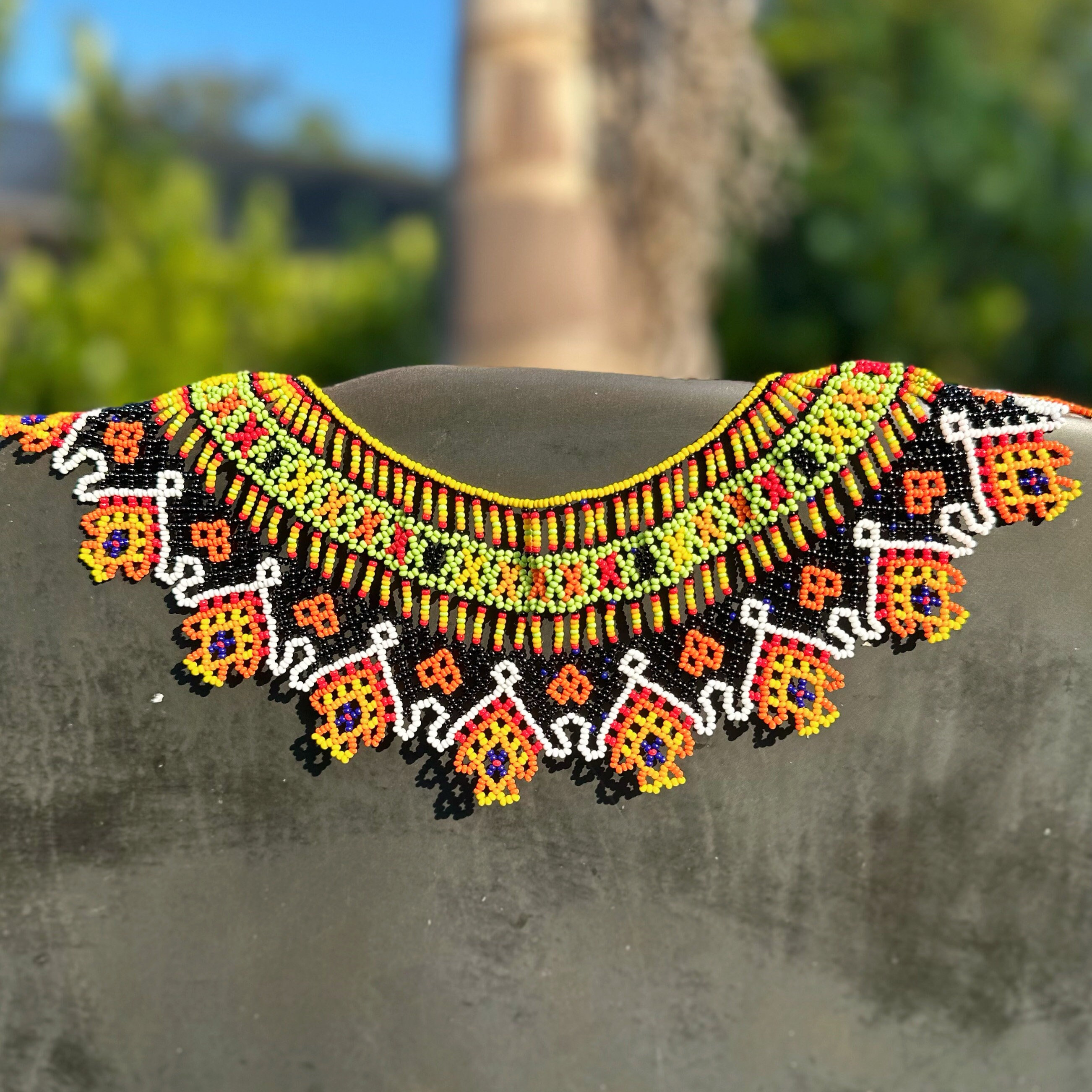 Bead Necklace Embera Chamí From Colombia - Etsy