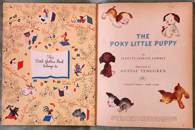 The Poky Little Puppy | 1942 | A Little Golden Book | by Janette ...