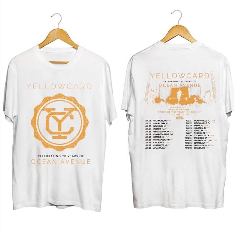 Vintage Yellowcard 2023 Tour Shirt, Yellowcard Fan Shirt, Yellowcard ...
