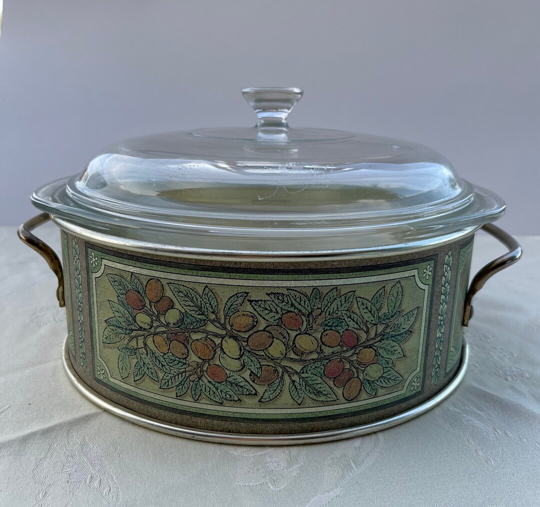 Vintage Pyrex 624 Fruit Metal Serving Caddy - Etsy