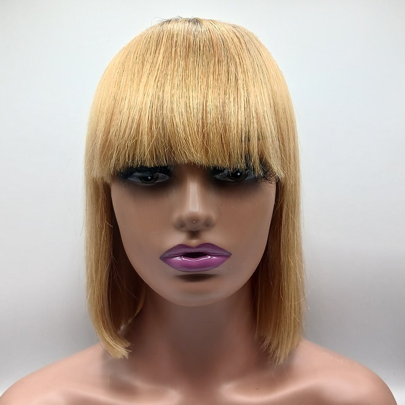 Bob Human Hair Wig - Etsy