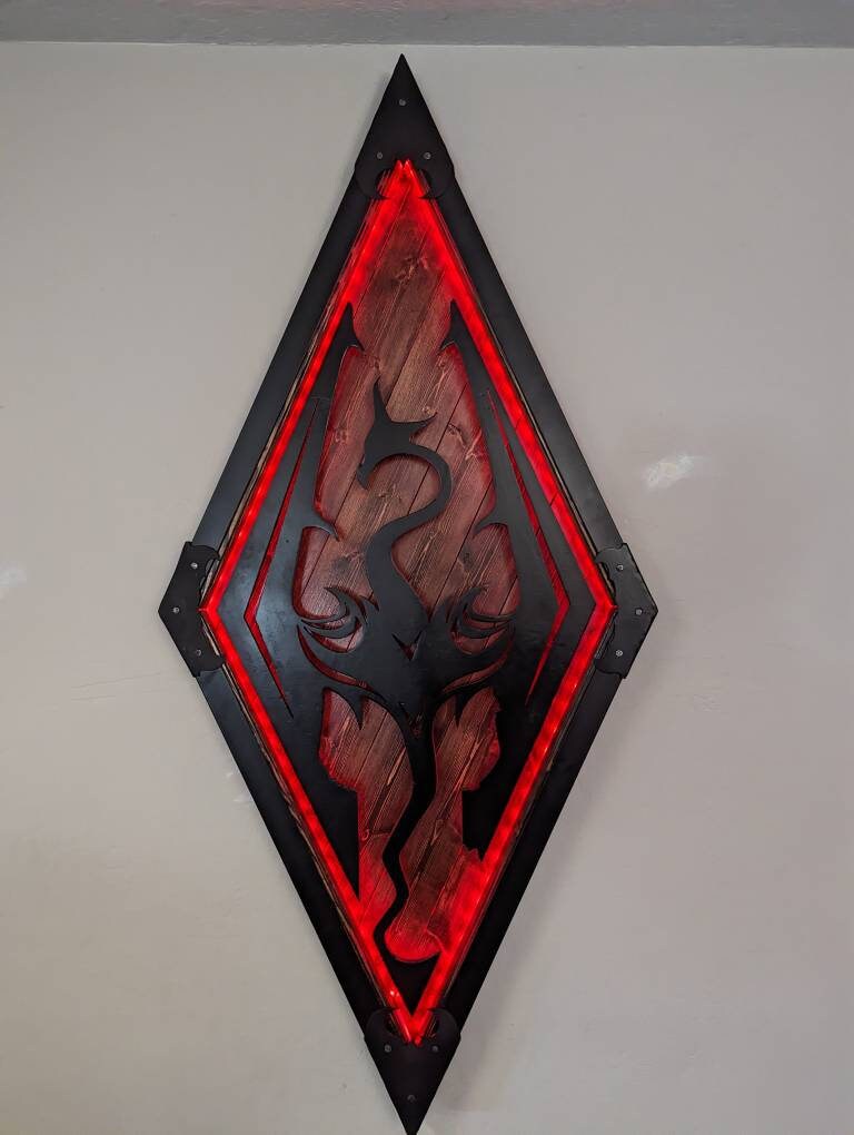 Seal of Akatosh Skyrim Wall Hanger - Etsy