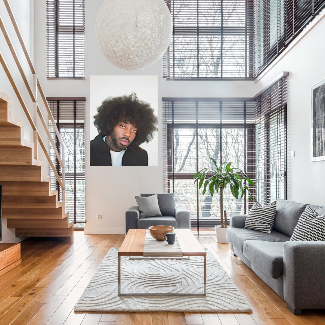 Brent Faiyaz Poster Sonder R&B Poster Cartoon Theme Celebrity Art Music ...