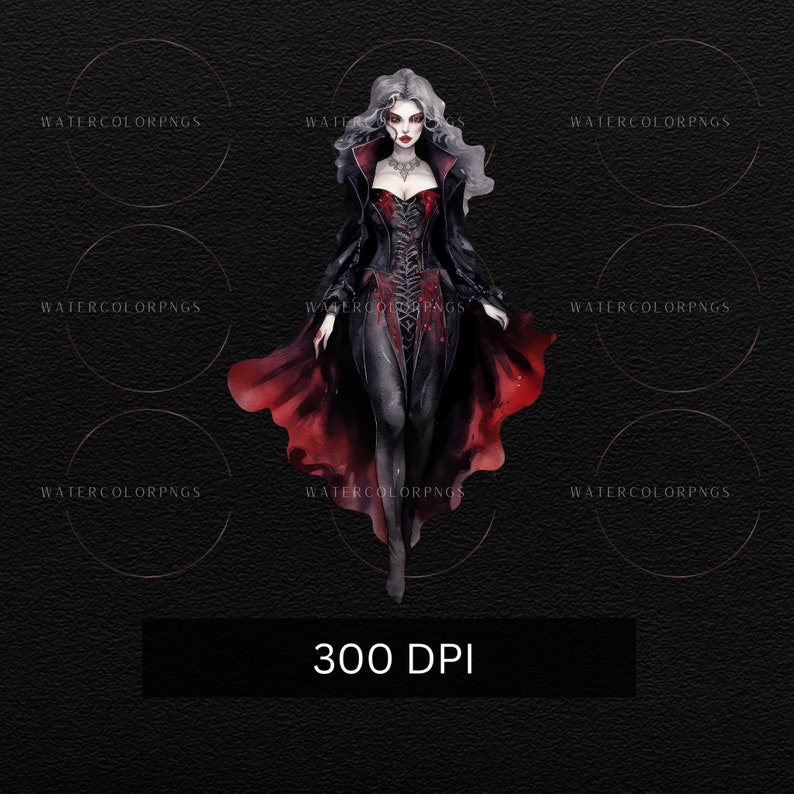 Gothic Vampires, Vampire Clipart, Clipart Bundle, Halloween Vampires ...