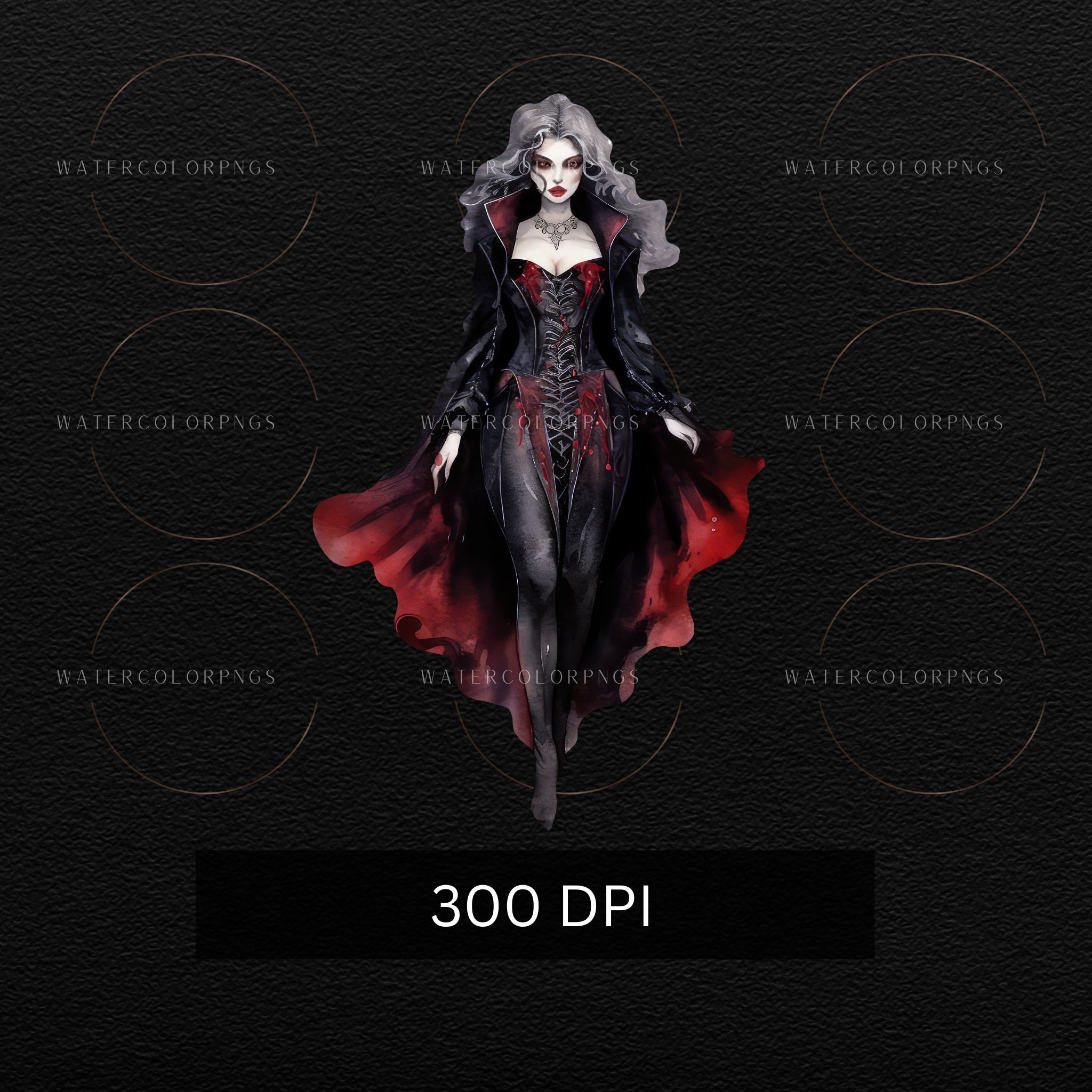 Gothic Vampires, Vampire Clipart, Clipart Bundle, Halloween Vampires ...