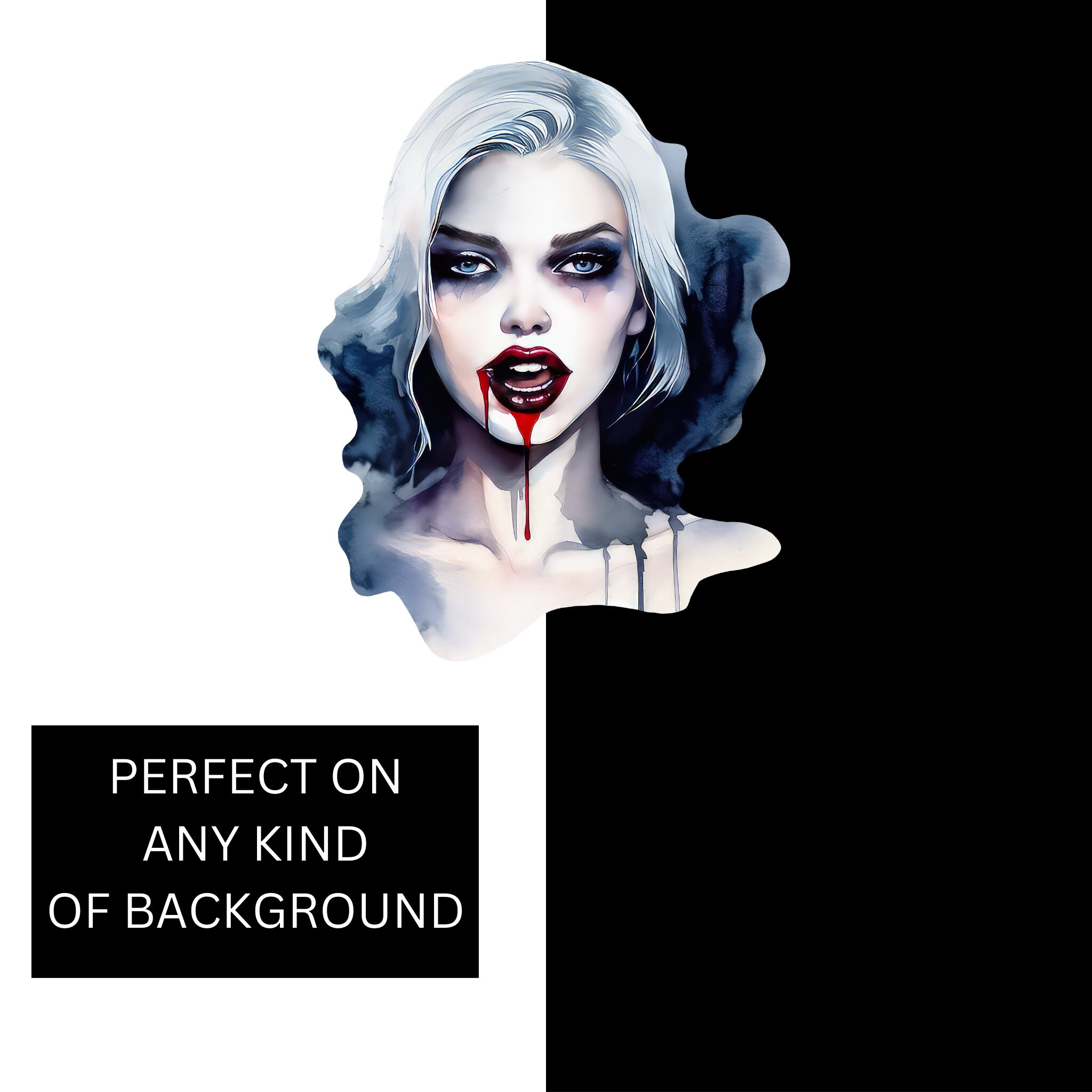 Gothic Vampires, Vampire Clipart, Clipart Bundle, Halloween Vampires ...