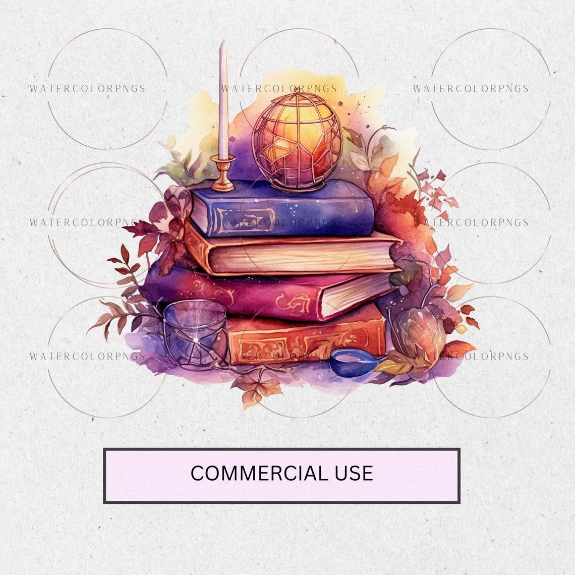 Clipart Bundle, Commercial Use, Book Shop, Retro Scrapbook, Book ...