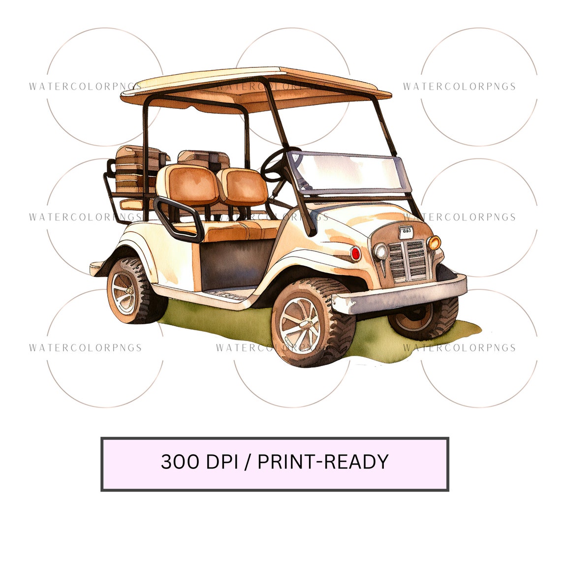 Watercolor Golf Clipart, Digital, Golf Ball, Watercolor Clipart, Golf ...