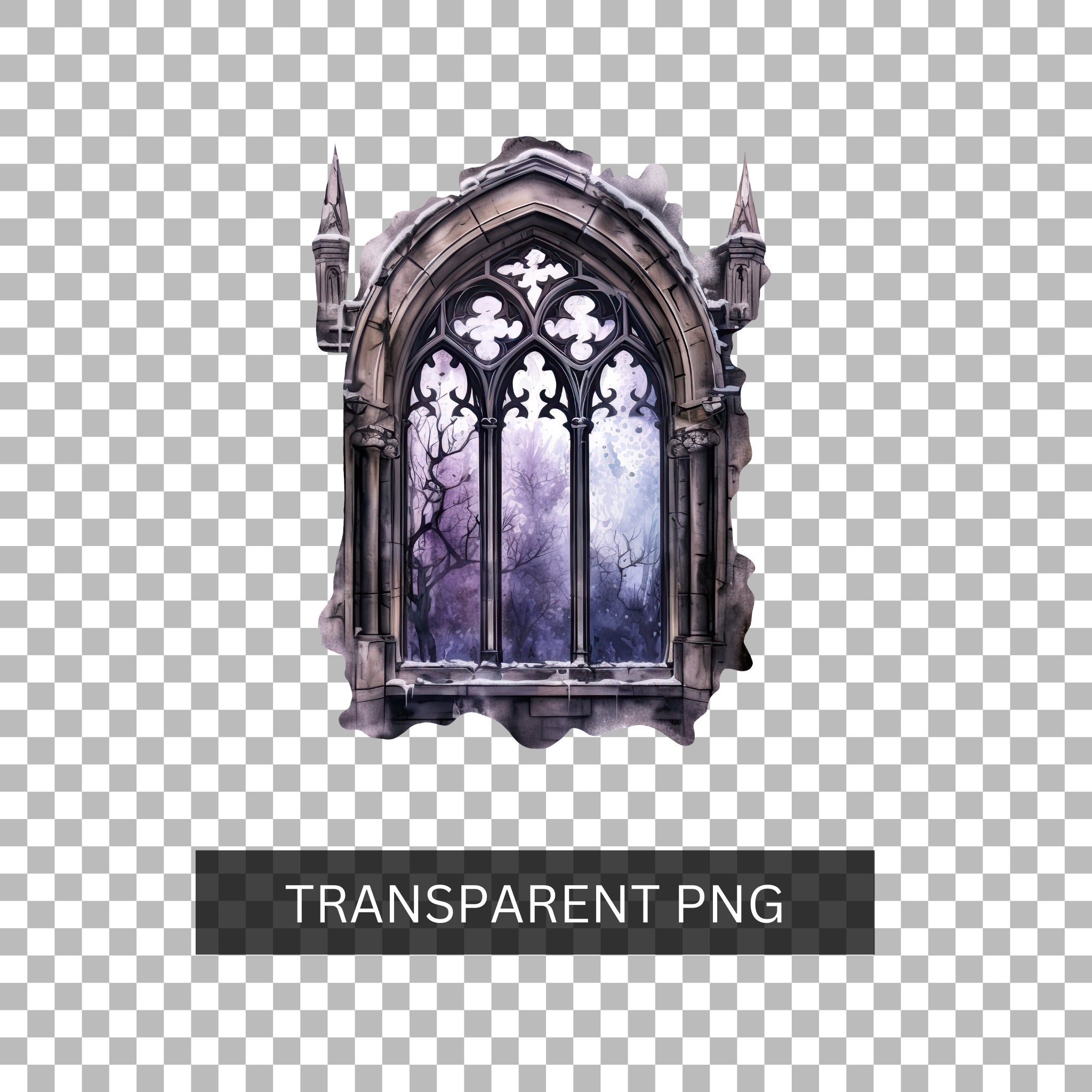 Dark Gothic Windows Gothic Clipart Gift for Gothic Clipart - Etsy