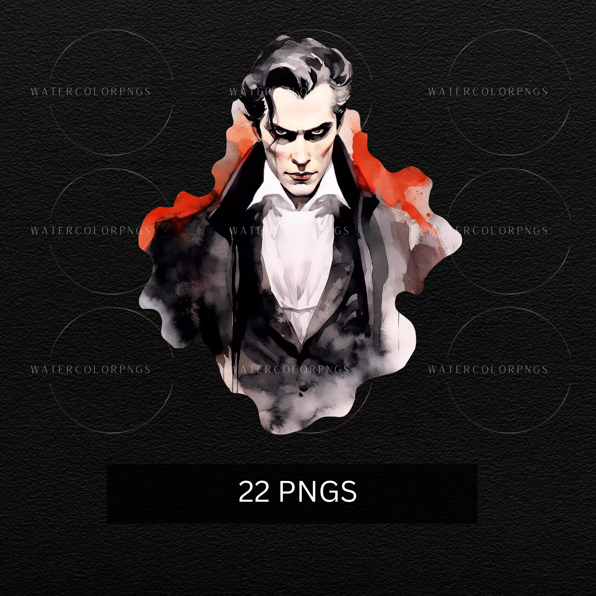 Gothic Vampires, Vampire Clipart, Clipart Bundle, Halloween Vampires ...