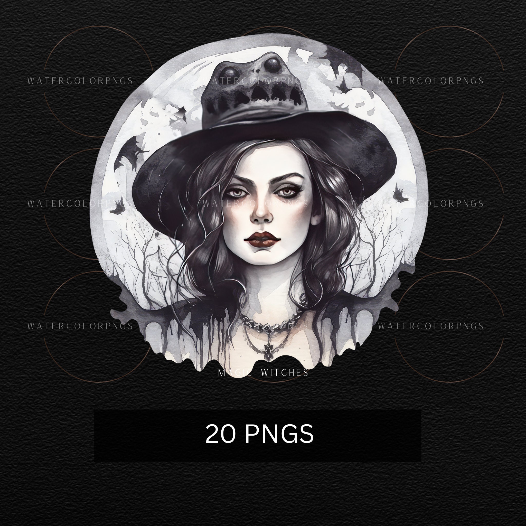 Dark Witch Clipart Witchcraft Witches PNG Witches - Etsy