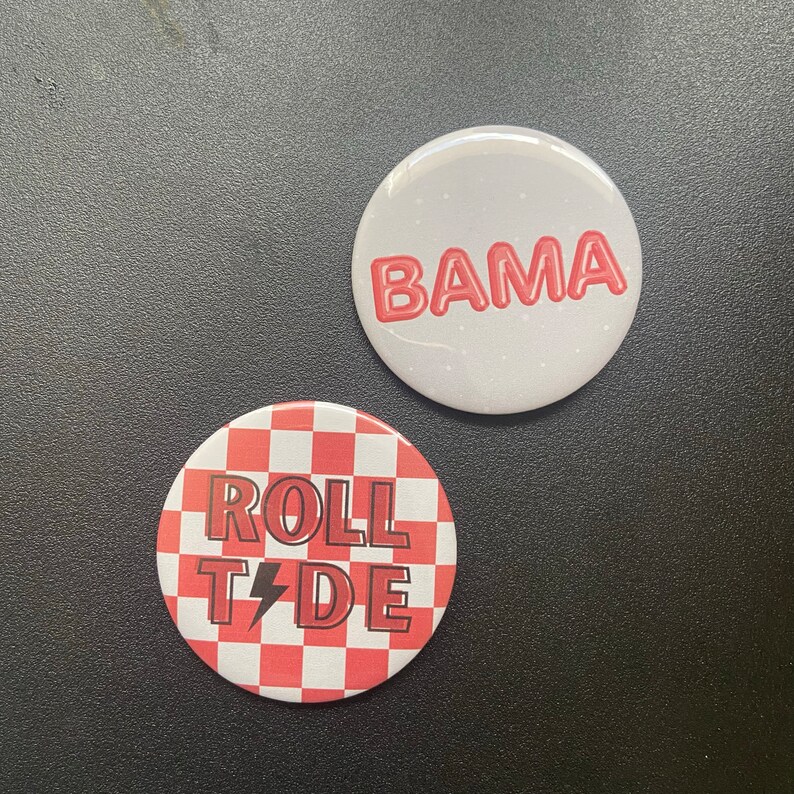 Alabama Gameday Buttons - Etsy
