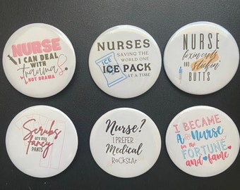 Labor and Delivery Nurse Set of 20 1 Inch 1.25 Inch or 1.5 Inch flat ...