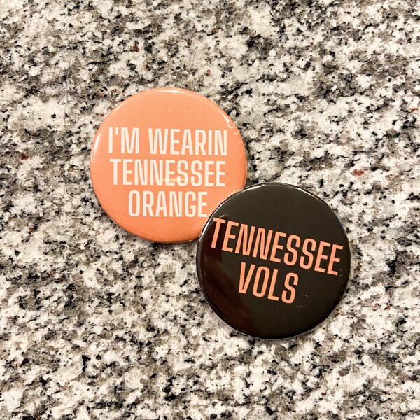 University of Tennessee Buttons - Etsy