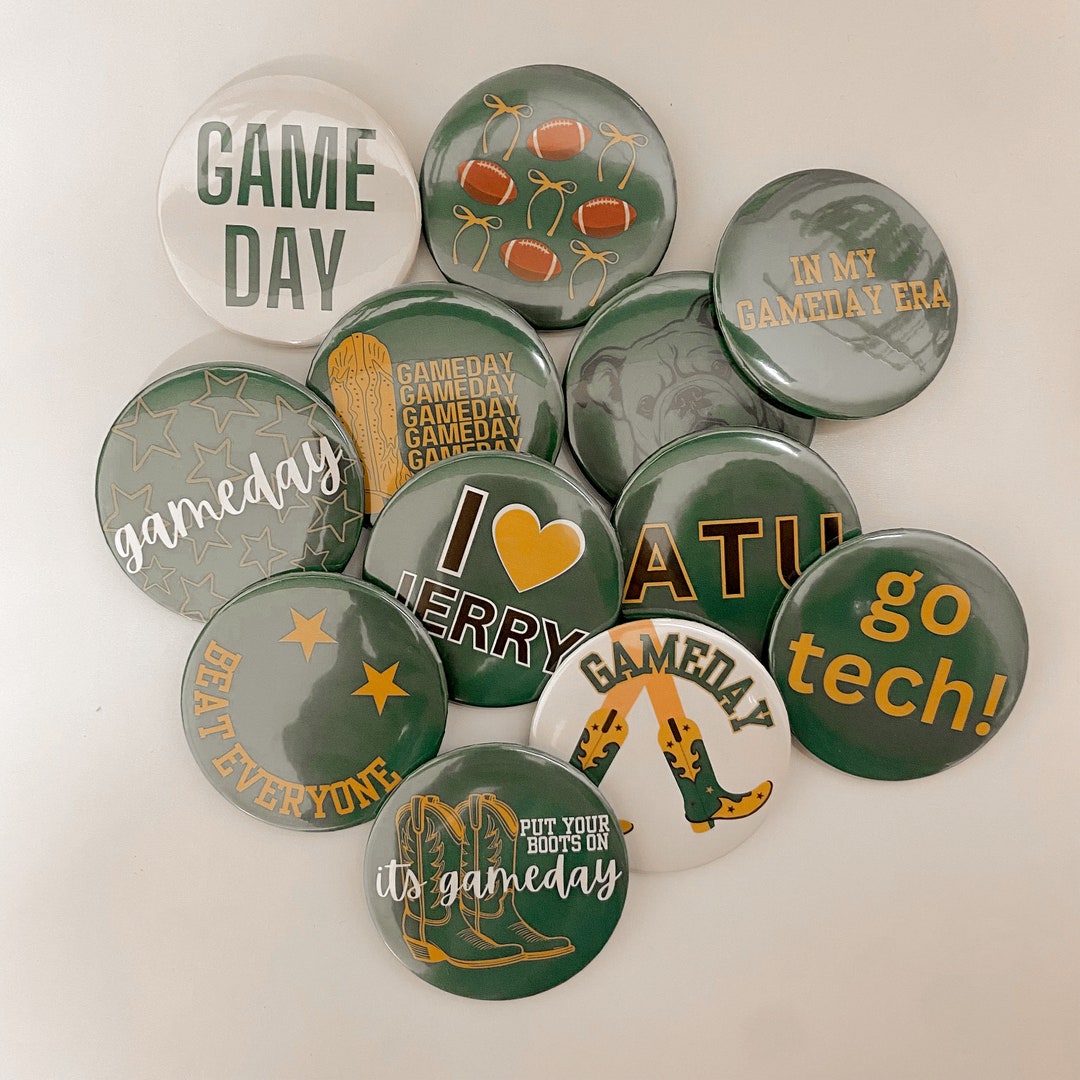 Arkansas Tech Gameday Buttons - Etsy