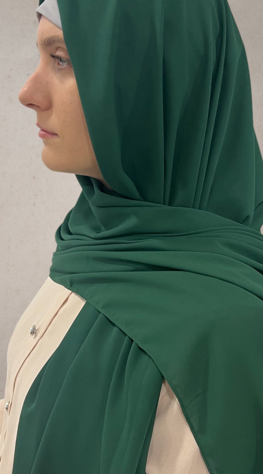Chiffon Hijab Green - Etsy