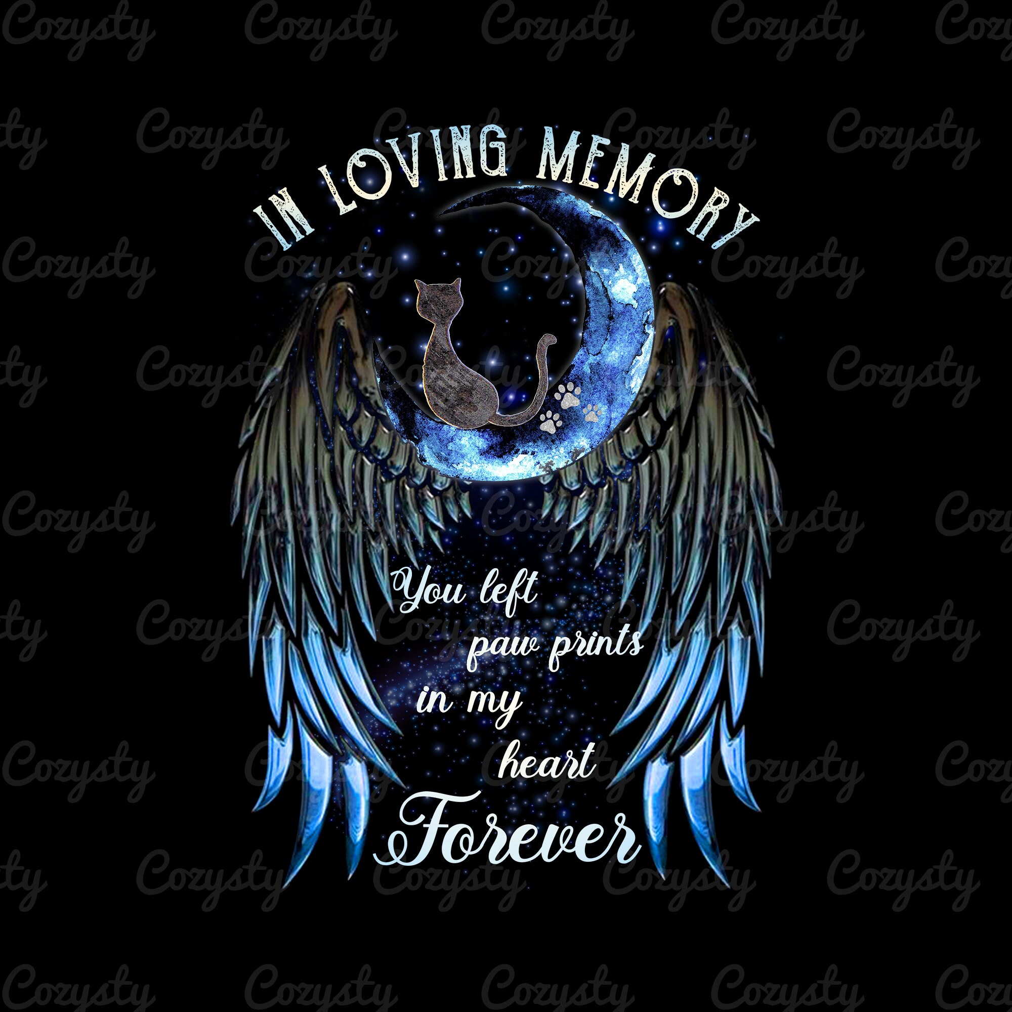 In Loving Memory Cats Pets PNG Cats Loss Gift Memorial Png - Etsy