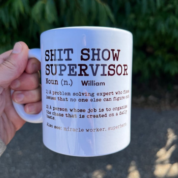 Shit Show Supervisor Mug - Etsy UK
