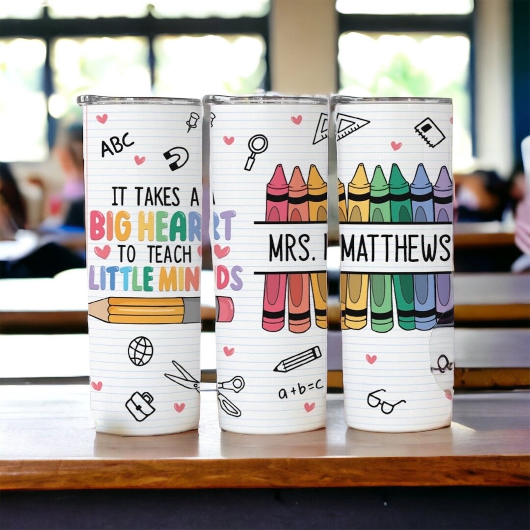Custom Teacher Tumbler , Gift for Teacher , Personalized Teacher ...