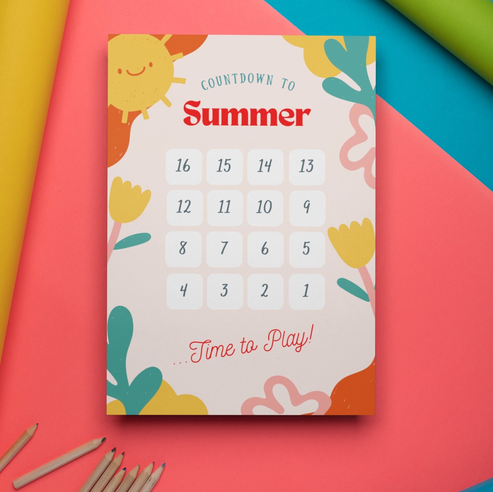 Summer Countdown Print! - Etsy