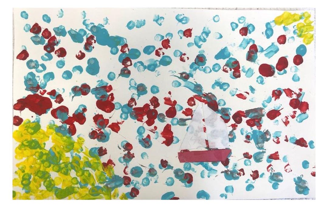 Pointillism Painting Inspired by George Seurat - Etsy