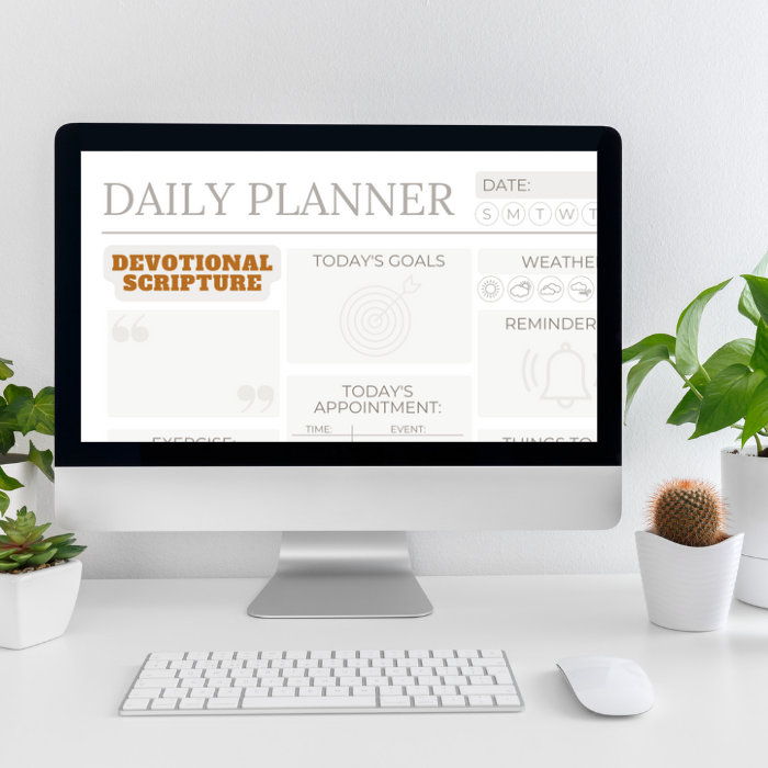 Grey Inspirational Daily Planner - Etsy