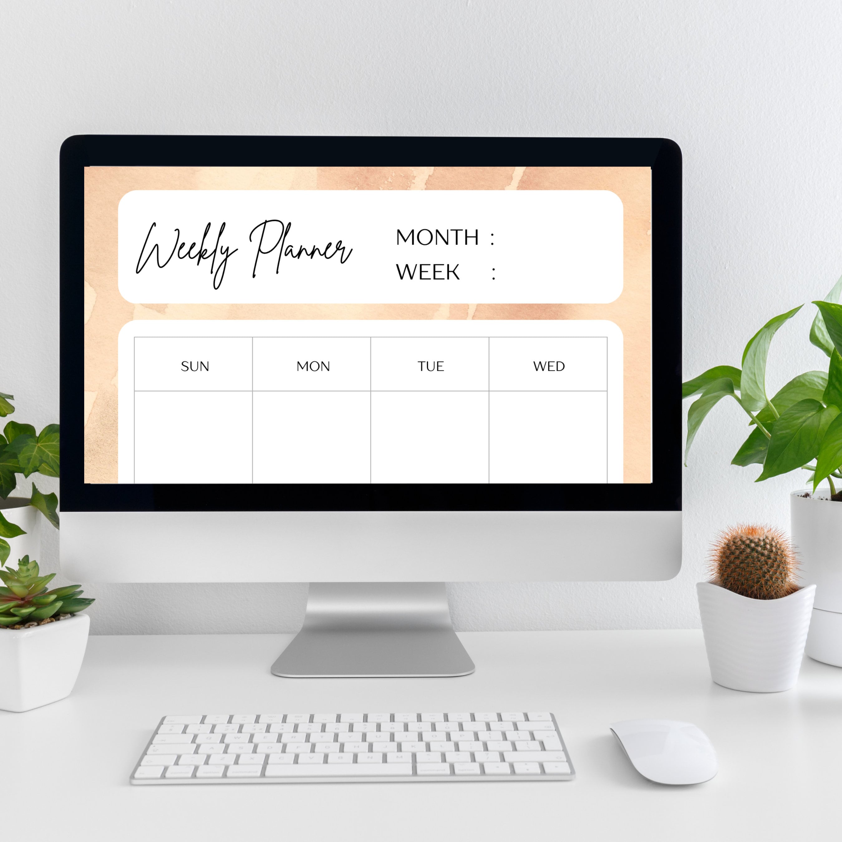 Elegant Weekly Planner - Etsy