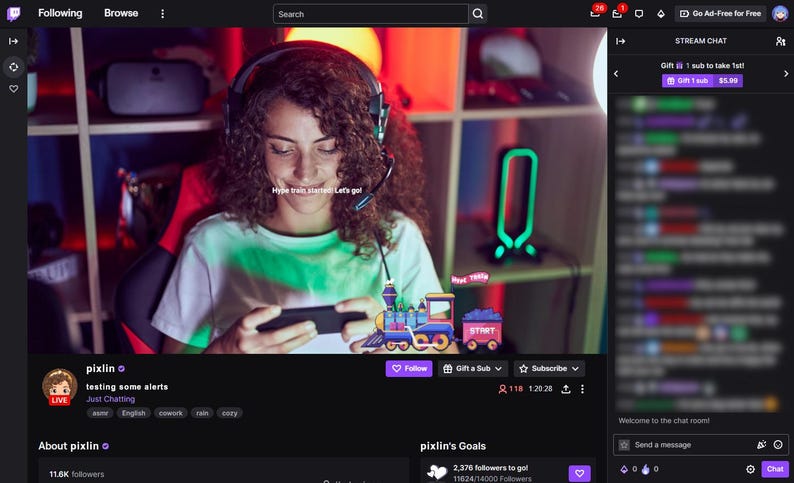 Animated Twitch Hype Train Alerts | Tricolor Stream Overlay Assets (7x ...