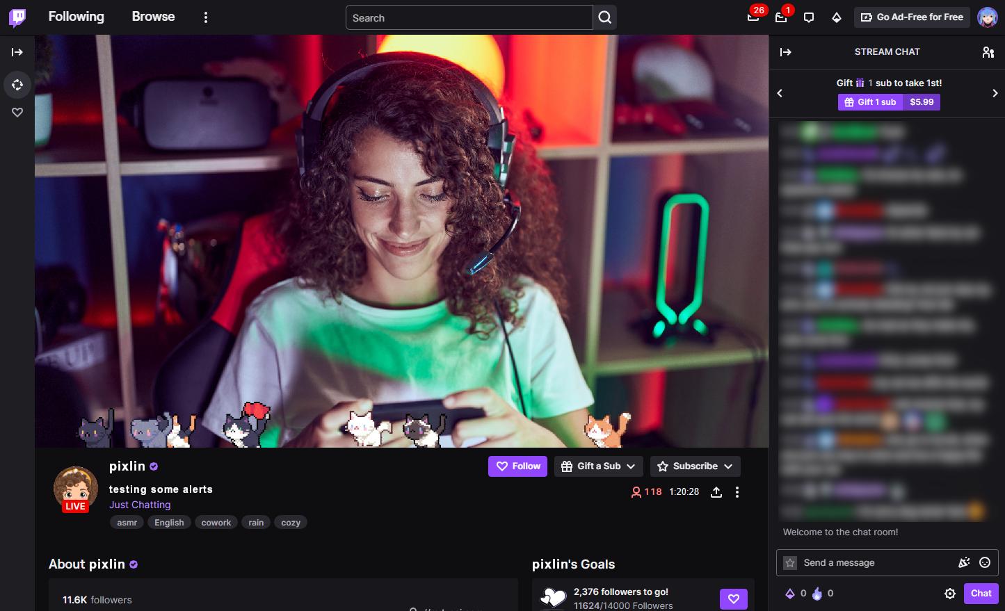 Cats Twitch Raid Alert Pack | Cute Animated Pixel Cat Bundle | Stream ...