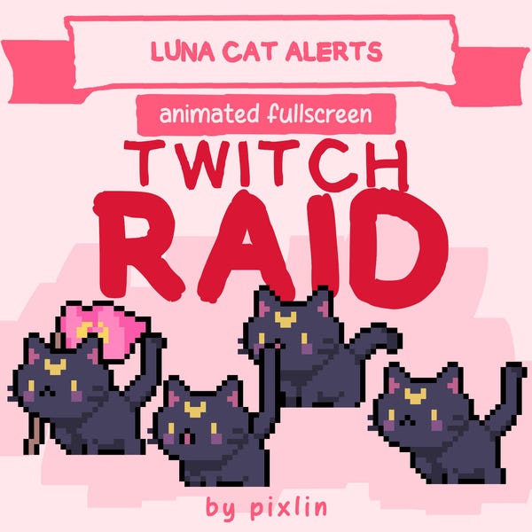 Twitch Cats Running - Etsy