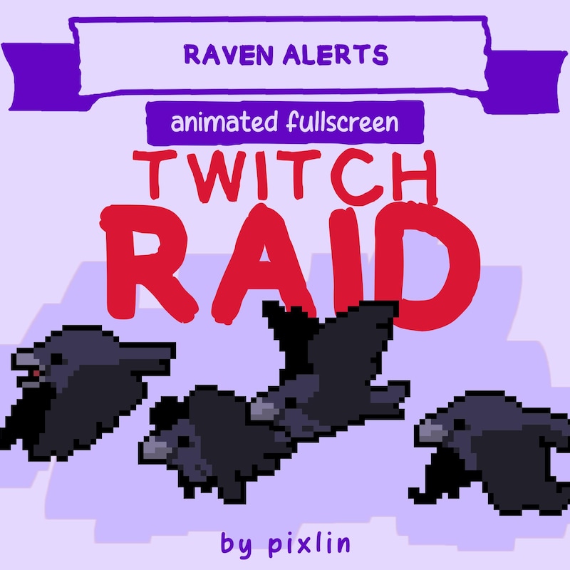 Gothic Raven Twitch Overlay - Etsy