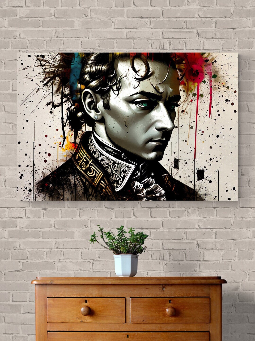 Modern Art Mozart Poster Wolfgang Mozart Wall Art Composer Wall Decor ...