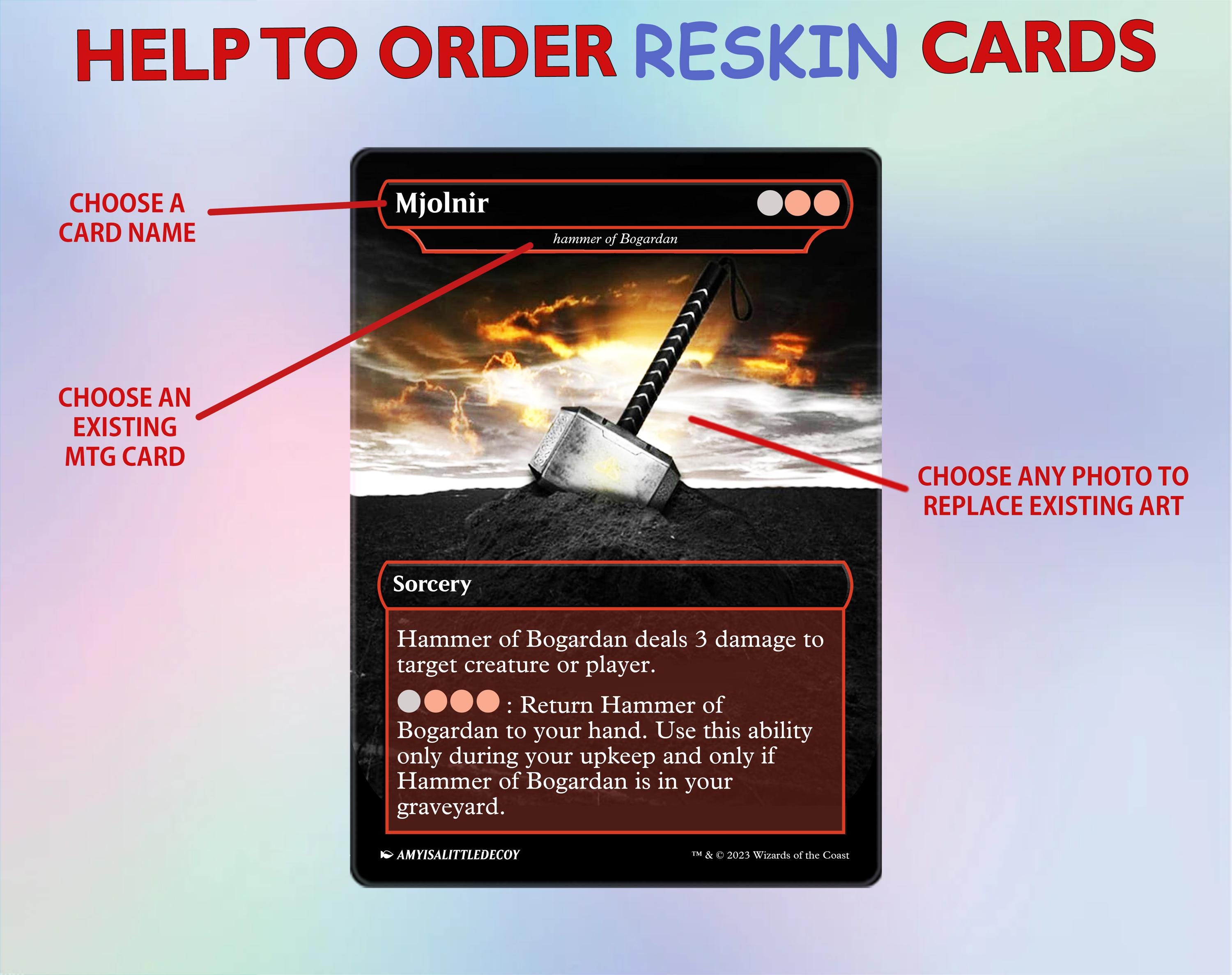 Custom Magic the Gathering Card (physical + Digital) Personalized MTG ...