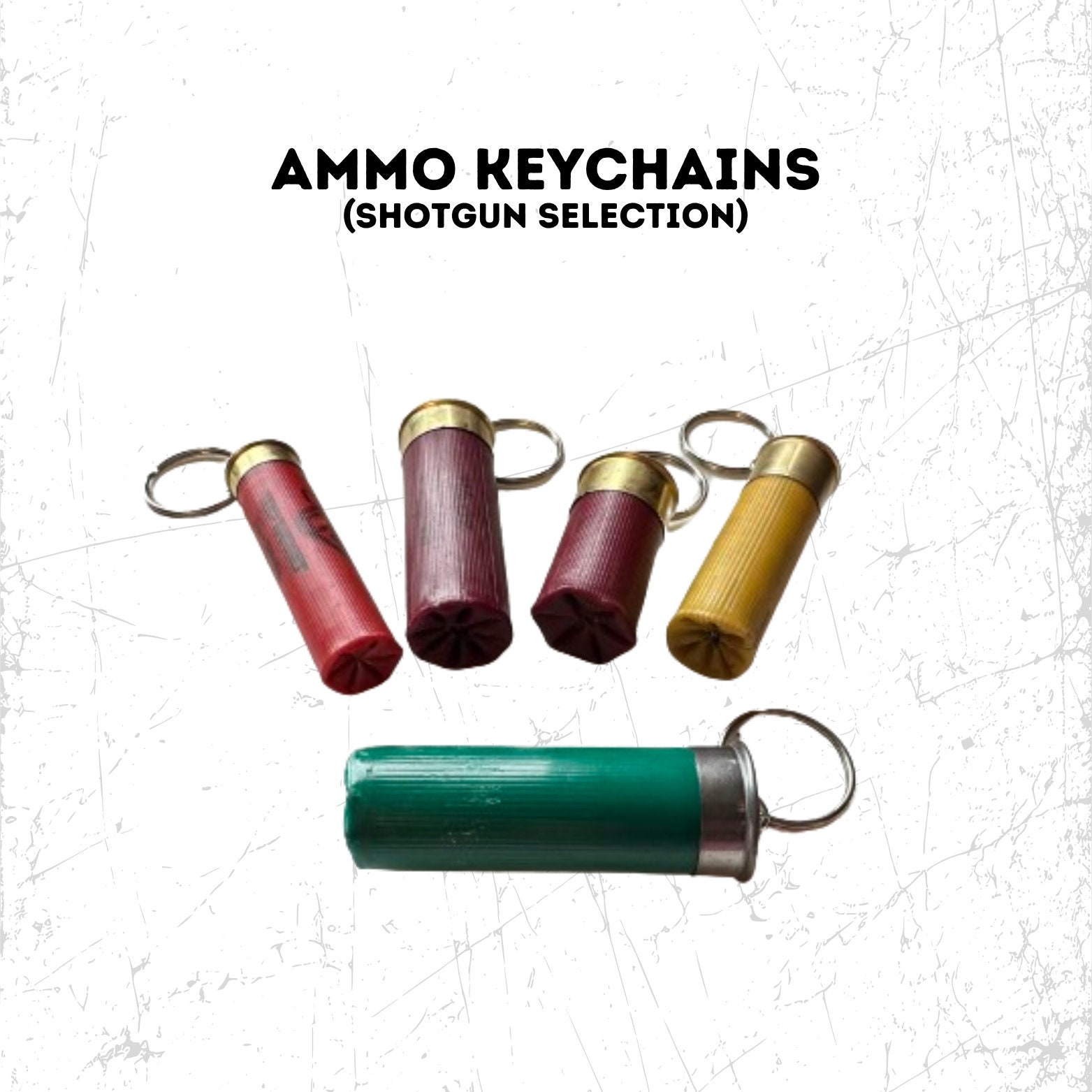 Shotgun Ammo Keychains - Zipper Pull / Keyring / Gift - Real Inert Ammo ...