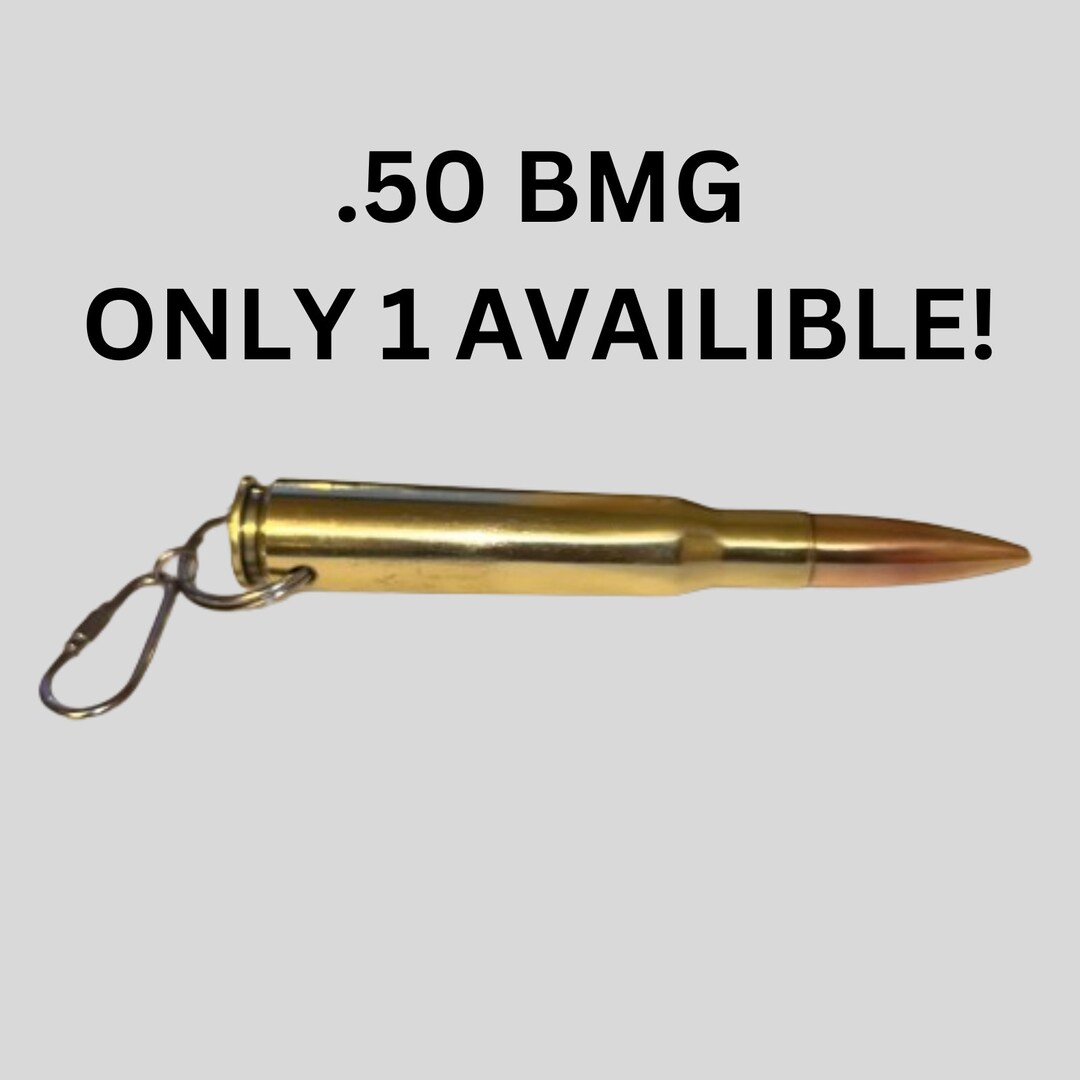 Real .50 BMG Keychain Deactivated Cartridge Keychain - Etsy