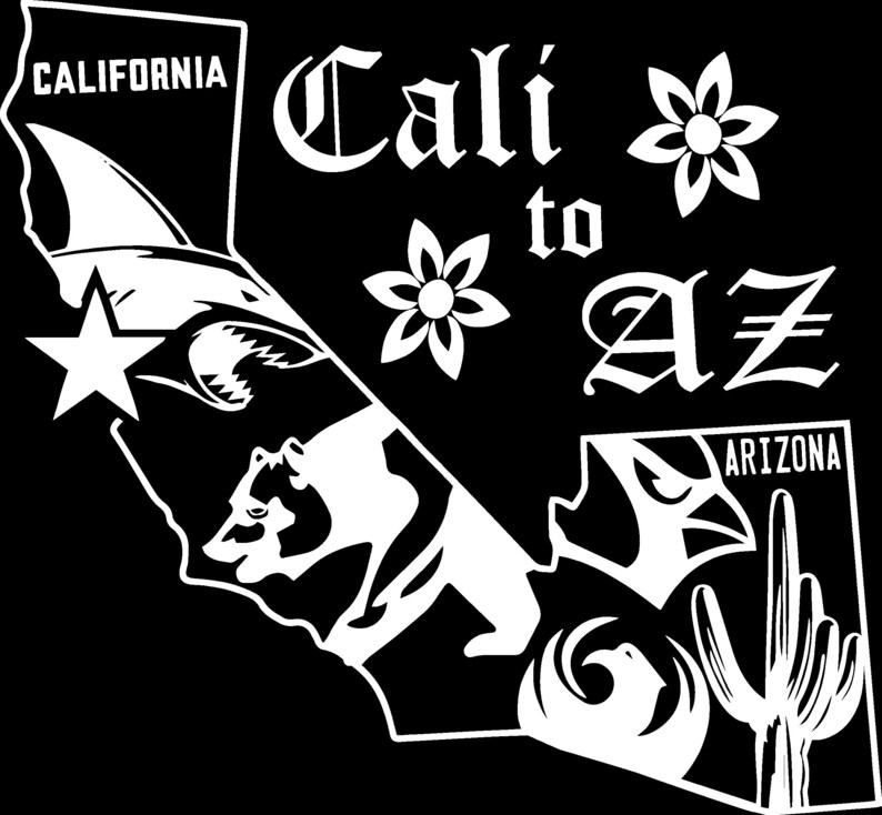 San Jose to Phoenix Window Decal - Etsy