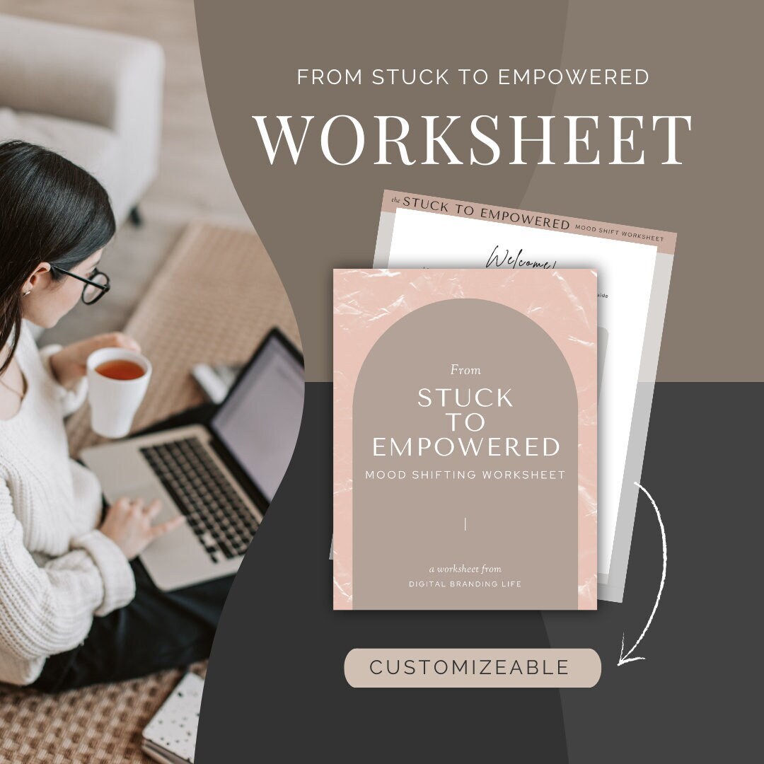 Empowering Worksheet Download for Overcoming Feeling Stuck and Finding ...