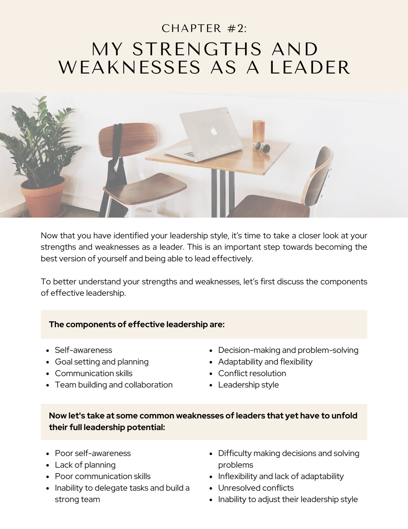 Mindset Workbook for Developing Effective Leadership Skills - Instant ...