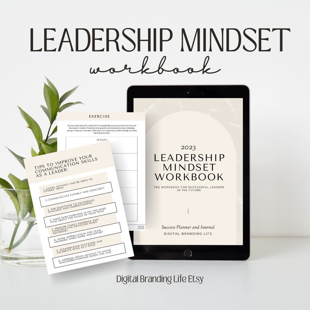 Mindset Workbook for Developing Effective Leadership Skills - Instant ...